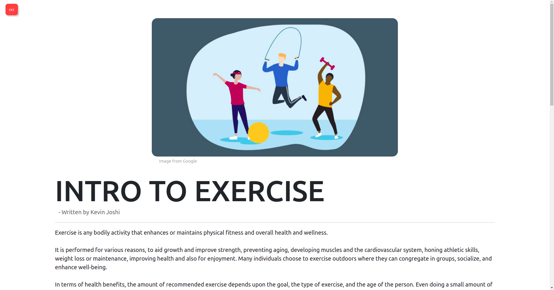 Home | Fitness Website