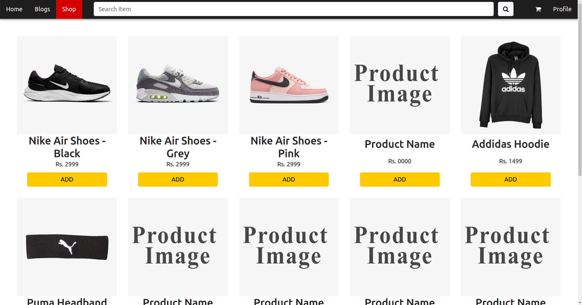 Home | Fitness Website