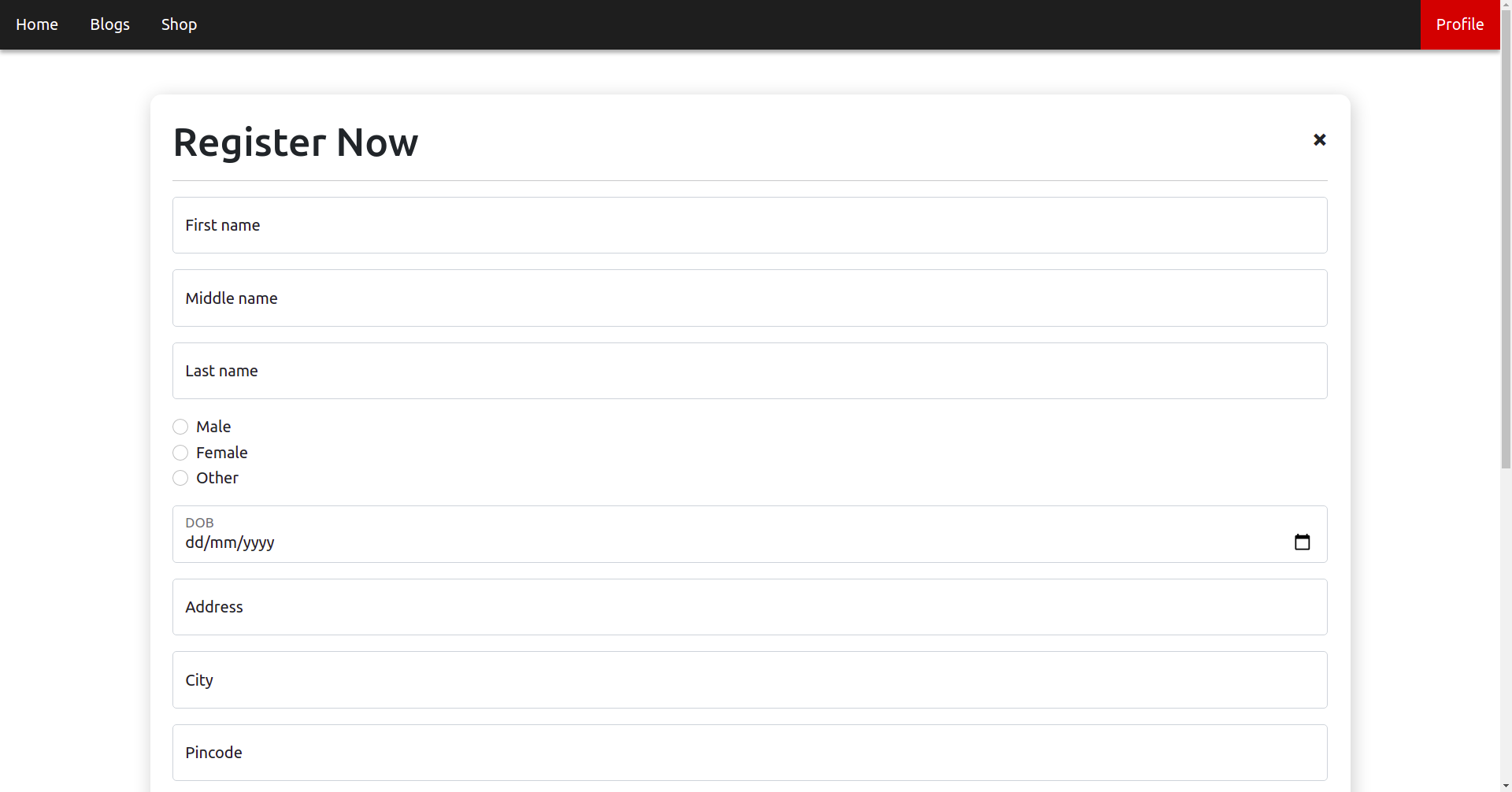 Home | Fitness Website